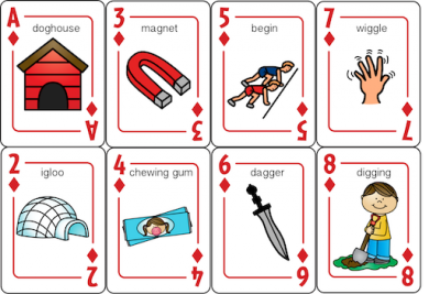 Let's Play Cards : G Medial - Speech Concepts