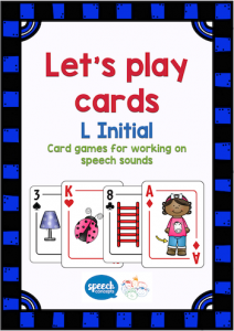 Let's Play Cards : L Initial - Speech Concepts