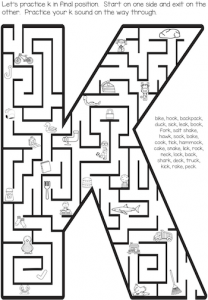 Articulation Mazes - Speech Concepts