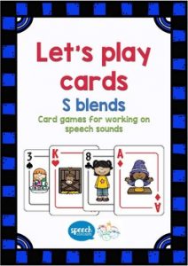 Let's Play Cards S Blends - Speech Concepts