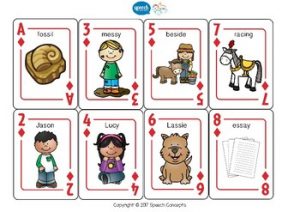Let's Play Cards : S Medial - Speech Concepts