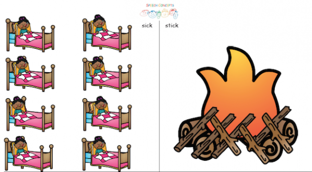 Minimal Pairs - Cluster Reduction Deletion - S blends - Speech Concepts