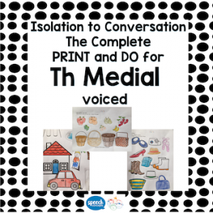 Articulation - Isolation to Conversation - TH Voiced Medial - Speech ...
