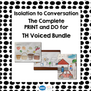 Articulation - Isolation to Conversation - TH Voiced Bundle - Speech ...