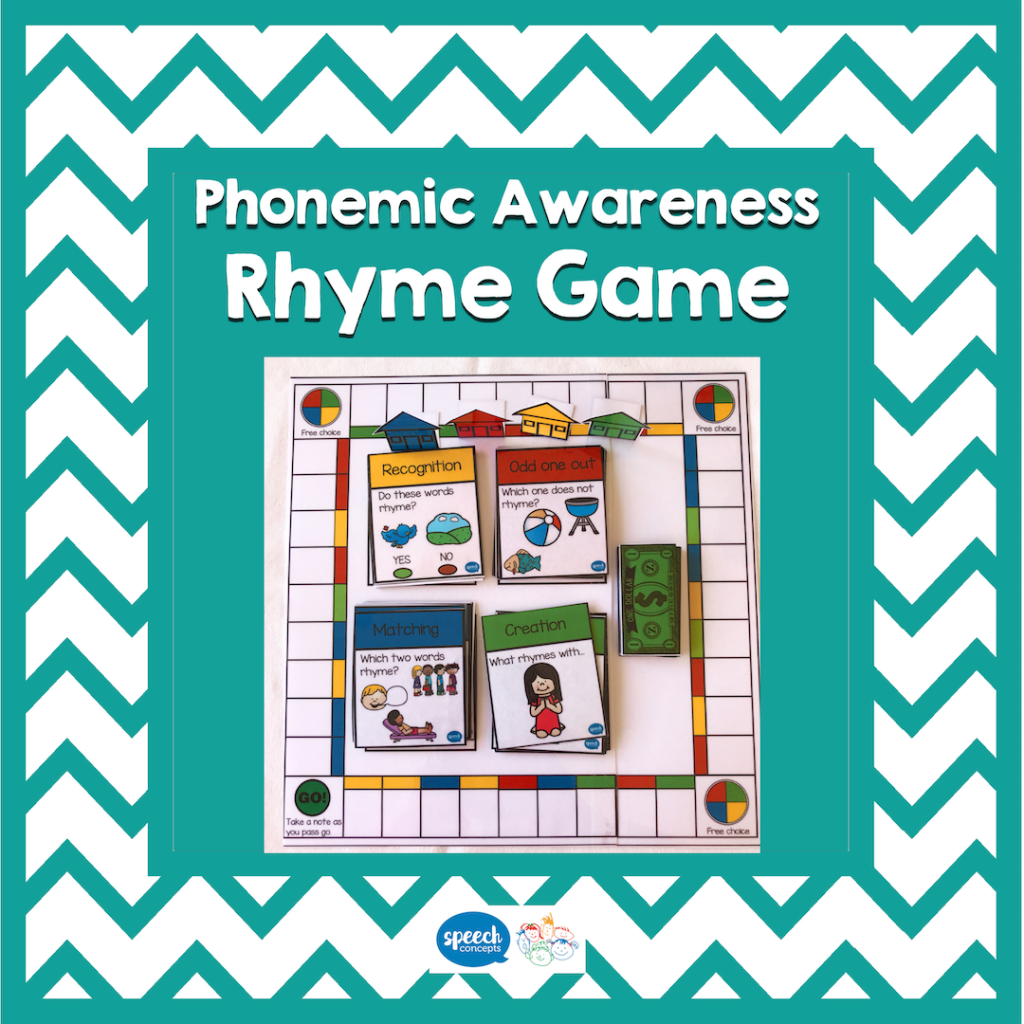Phonemic Awareness Games - Rhyme - Speech Concepts