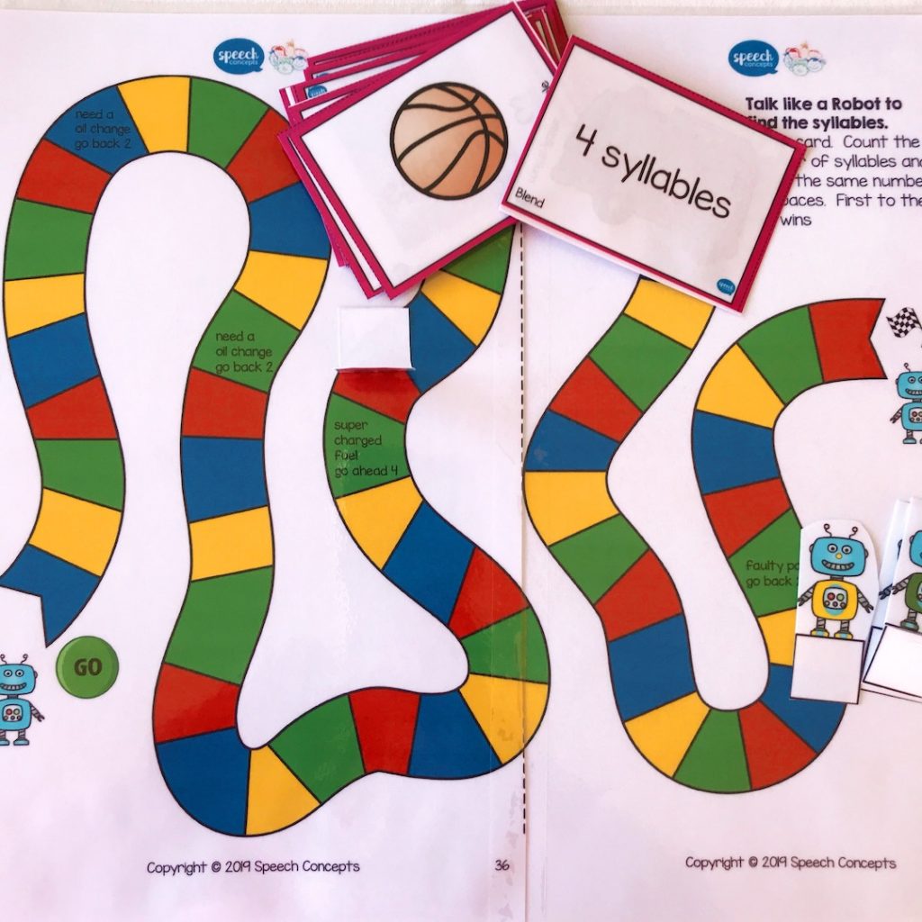 Phonemic Awareness Games - Syllables - Speech Concepts